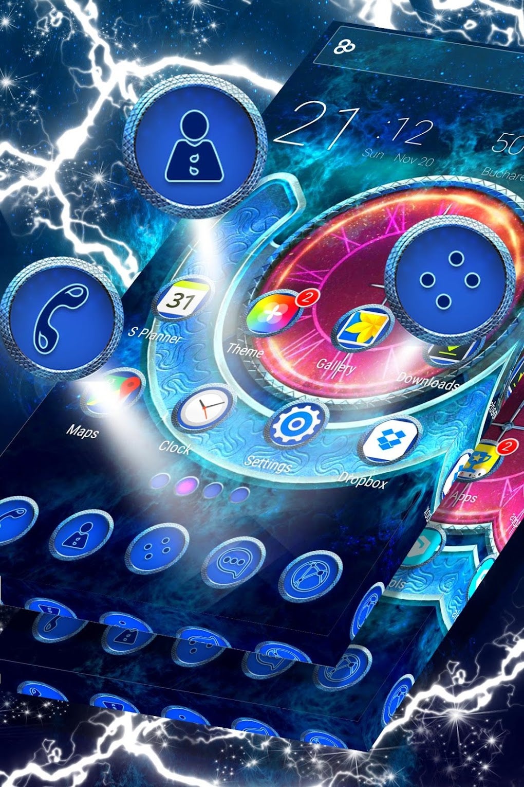 Launcher Theme Blue APK for Android - Download