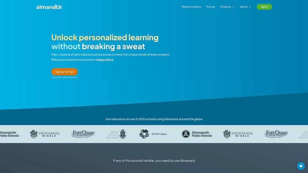 Almanack para AI Educación: evaluación, características y casos de uso