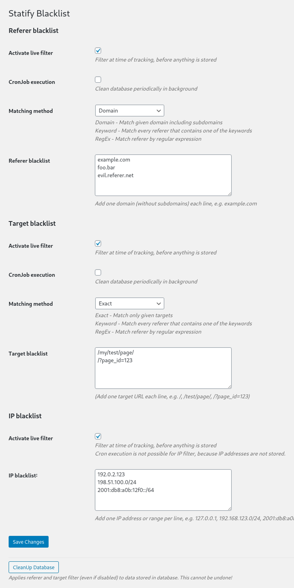 Statify Filter for WordPress - Download