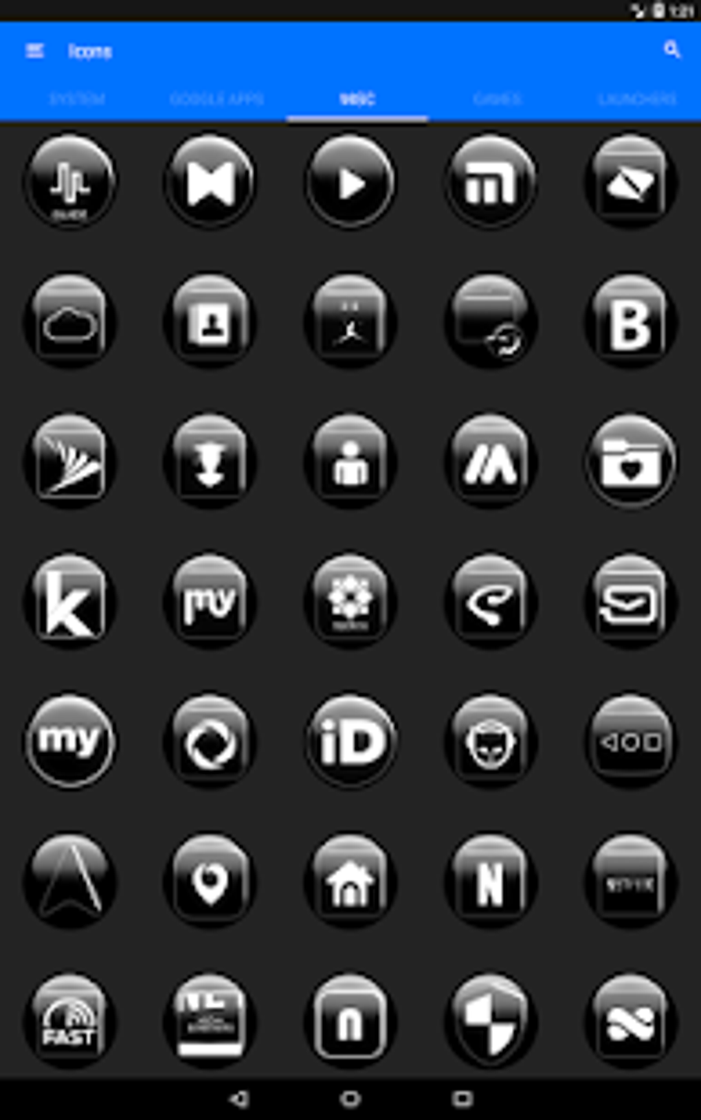 White Glass Orb Icon Pack Free for Android - Download