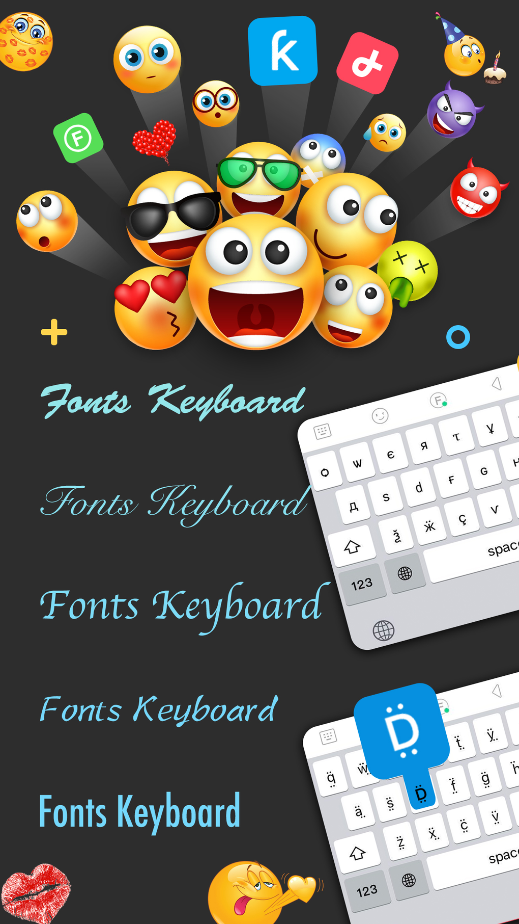 Fonts Big Emojis for iPhones (iPhone) - Download