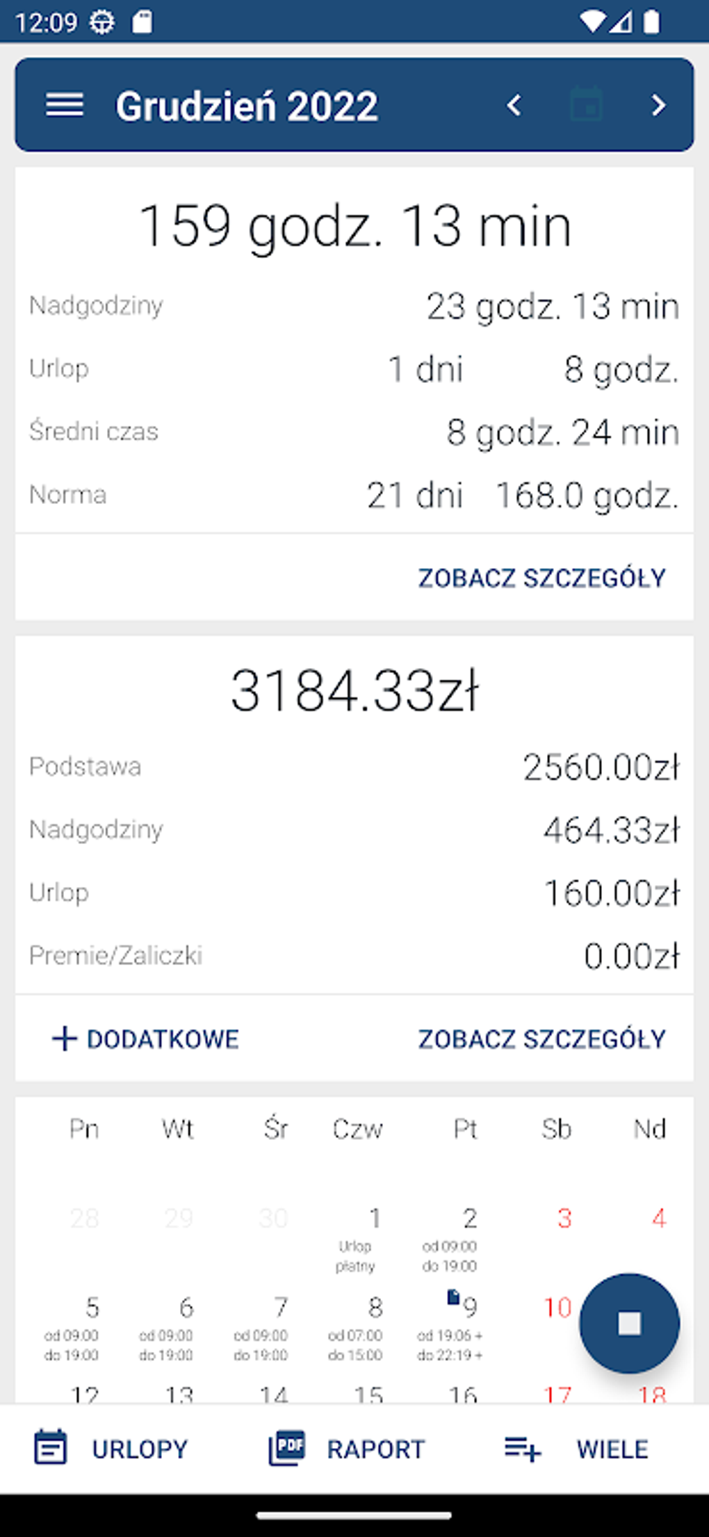 Czas pracy i zarobki APK for Android - Download