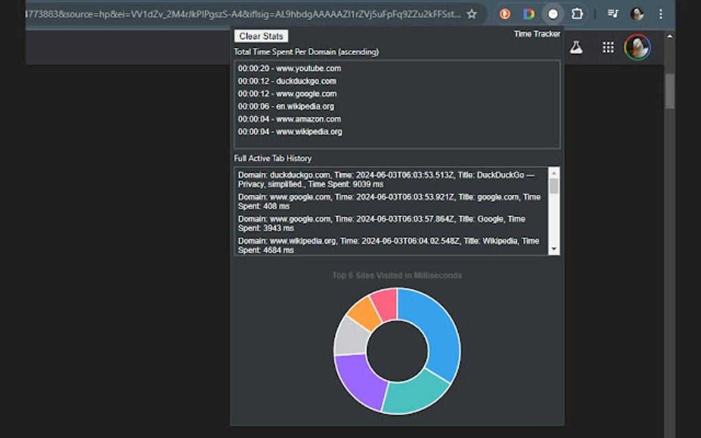 Time Tracker Google Chrome 용 - 확장 프로그램 다운로드