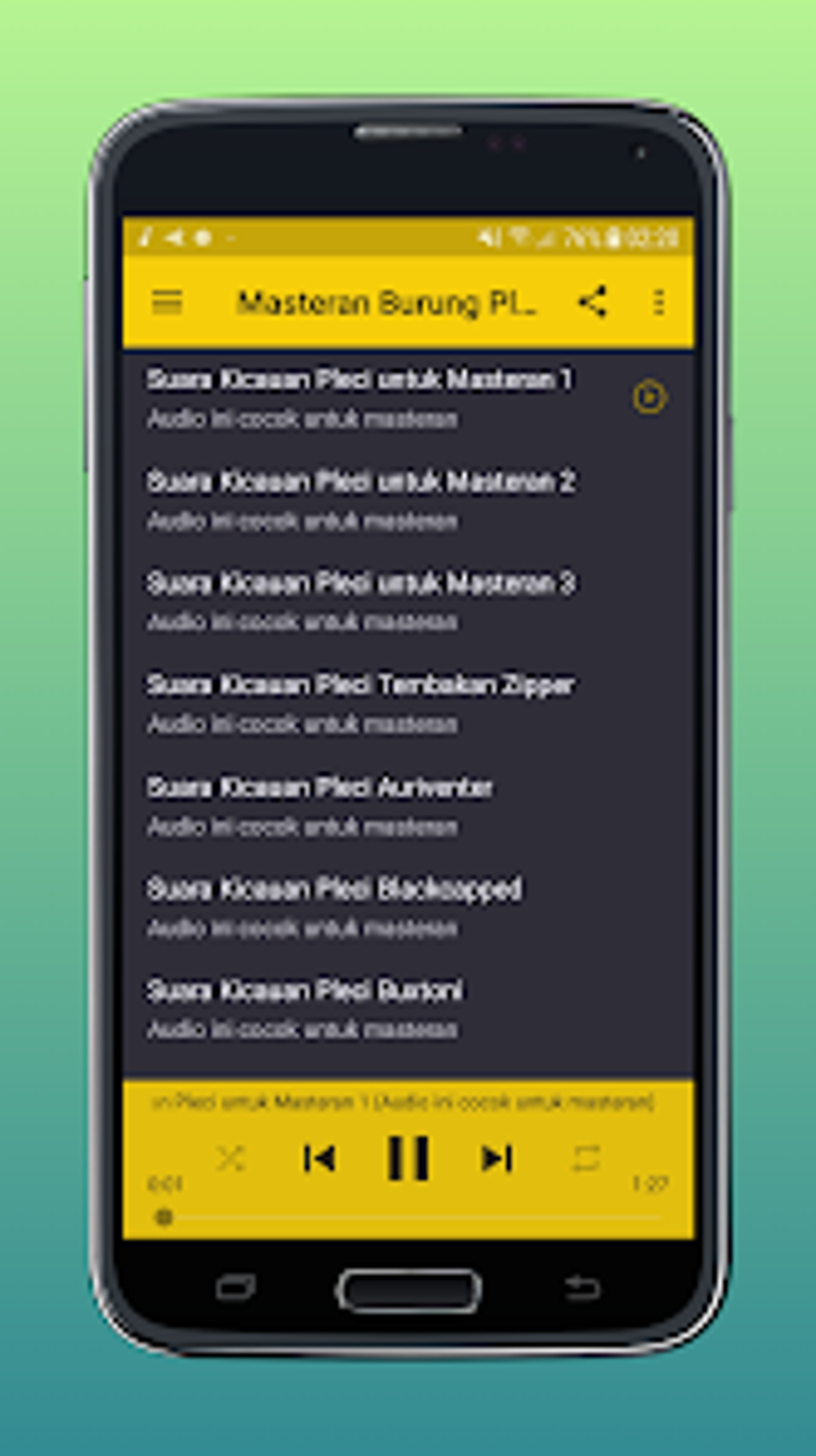 Masteran Burung Pleci Offline para Android - Descargar