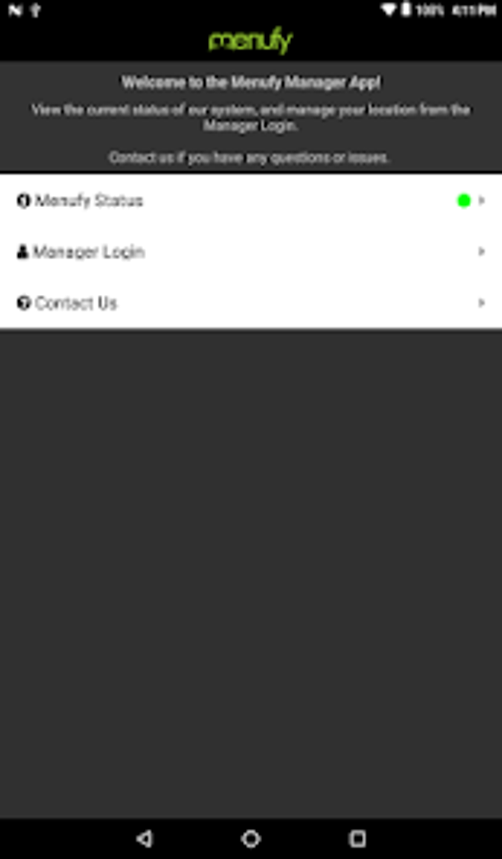Menufy Business Manager para Android - Descargar