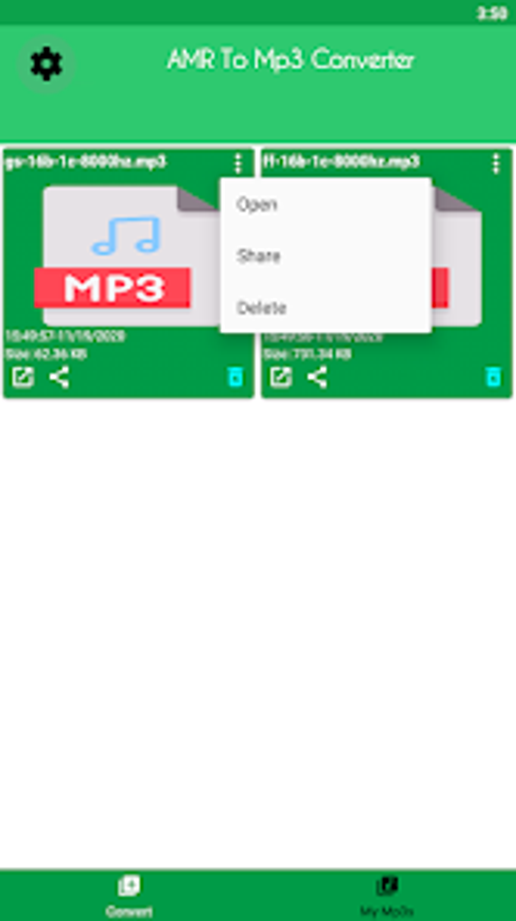 AMR to MP3 Converter for Android - Download