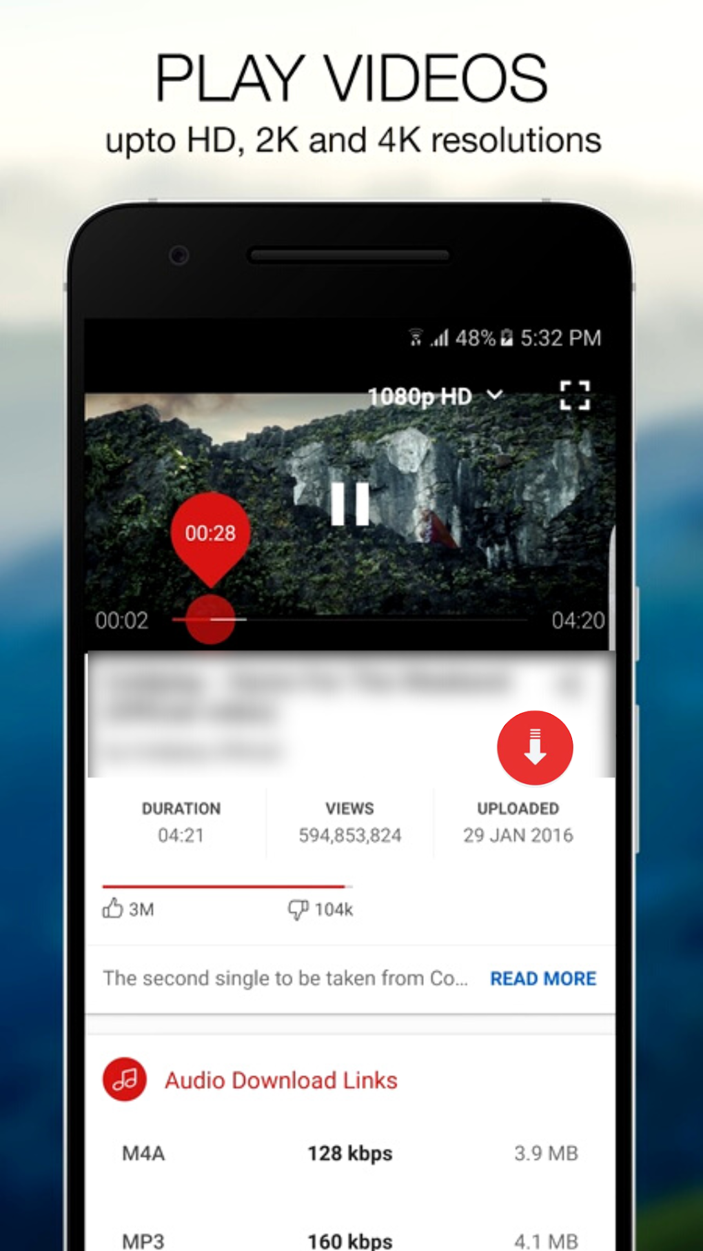 Tube Media Player Downloader para Android - Descargar