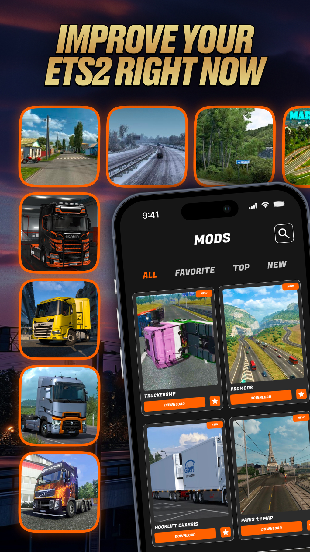 iPhone 용 Mods Euro Truck Simulator 2 - 다운로드