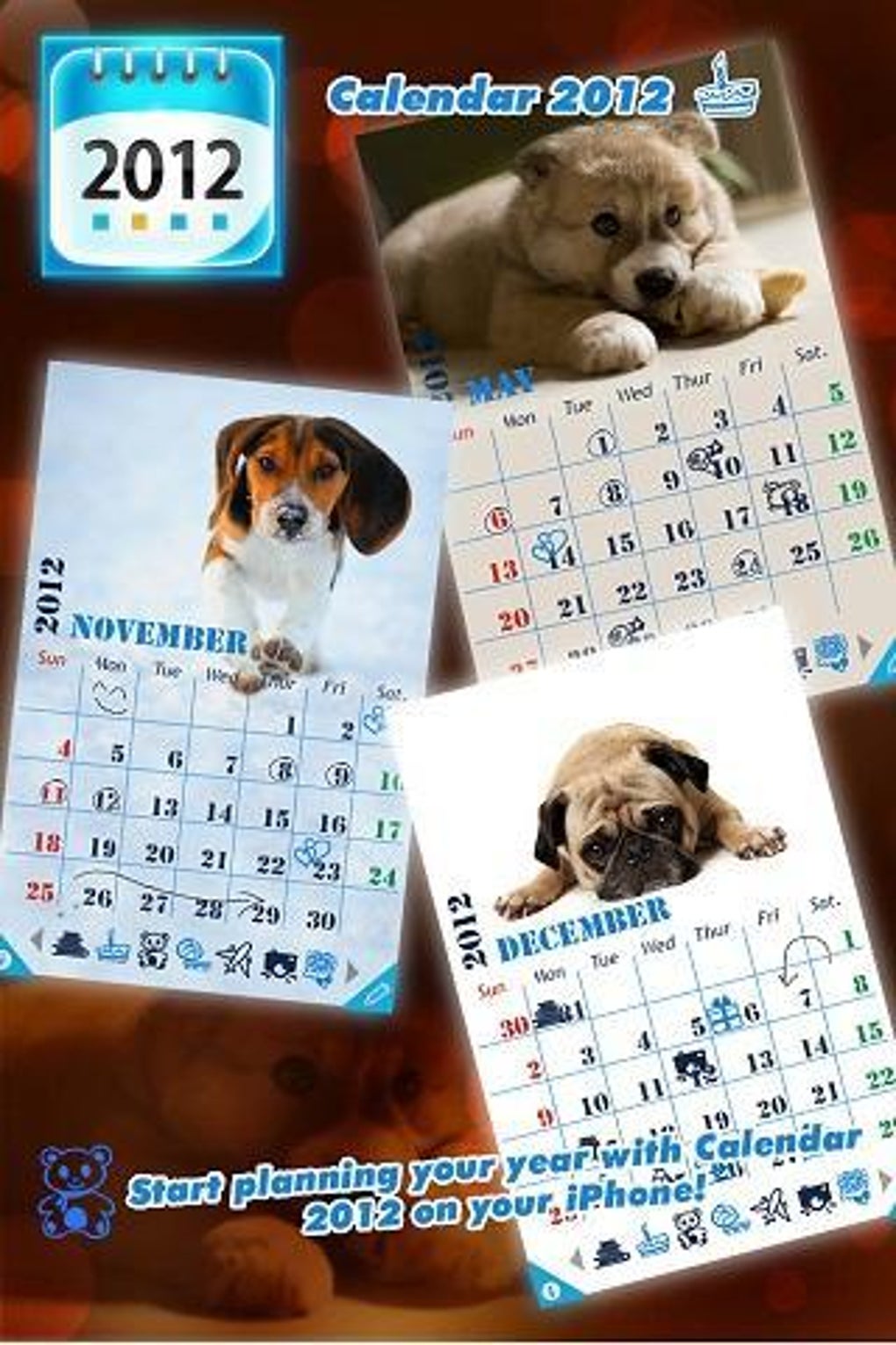 Calendar 2012 APK สำหรับ Android - ดาวน์โหลด