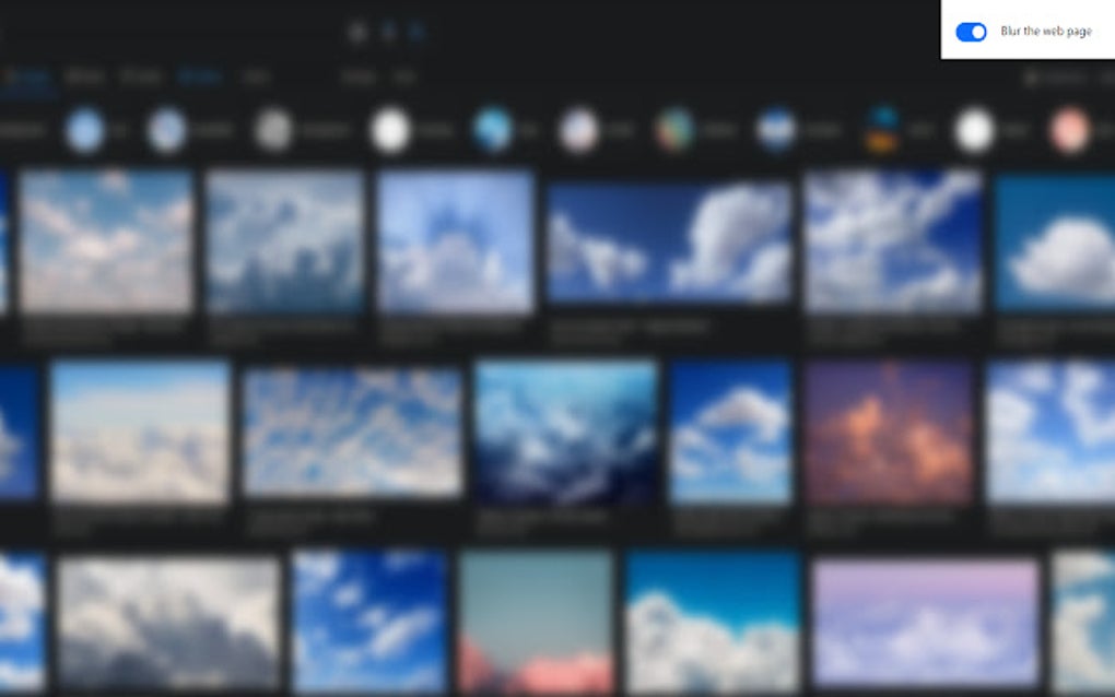 Blur the body for Google Chrome - Extension Download