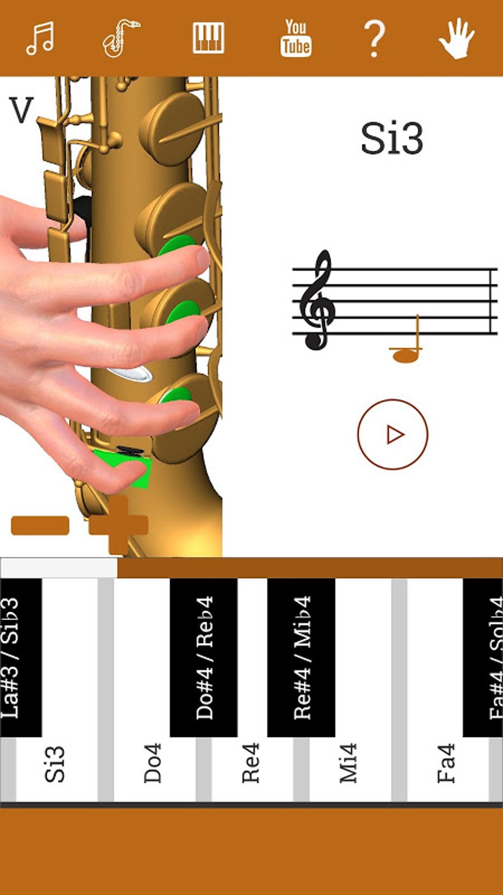 3D Saxophone Fingering Chart How To Play Saxophone APK para Android - Descargar