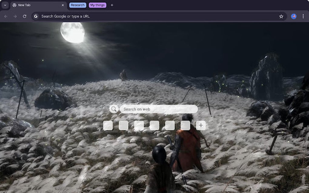 Sekiro Moonlit Field Live Wallpaper สำหรับ Google Chrome - ส่วนขยาย ดาวน์โหลด