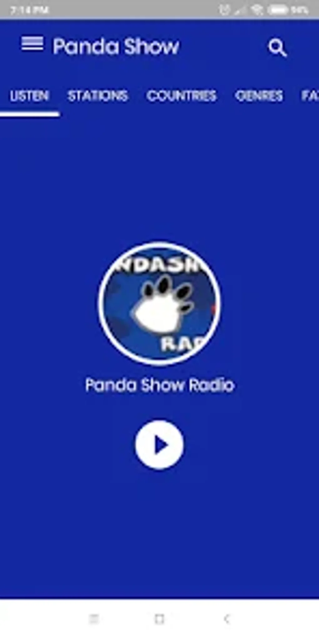 Android 용 Panda show radio - 다운로드