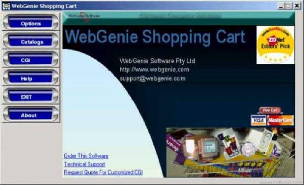 WebGenie Shopping Cart Professional - Descargar