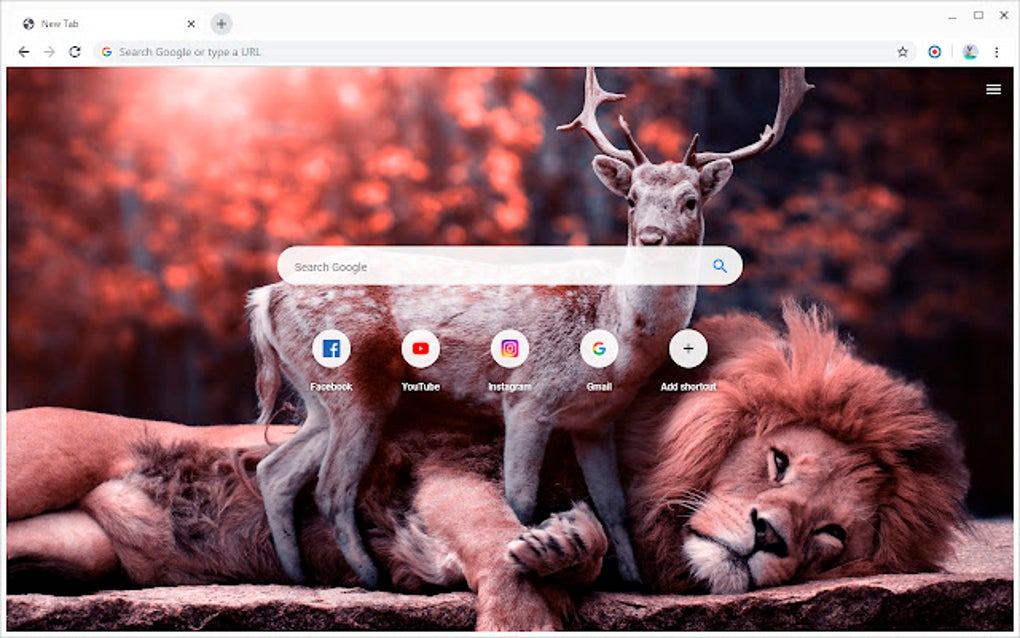 Animals Wallpapers New Tab für Google Chrome - Erweiterung Download