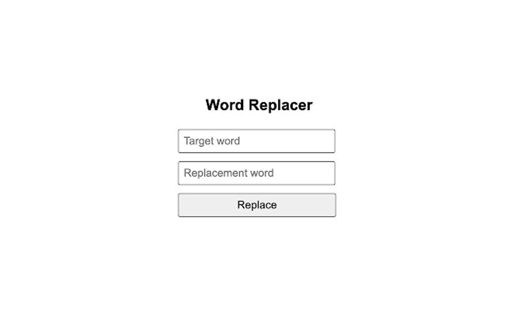 Word Replacer para Google Chrome - Extensión Descargar