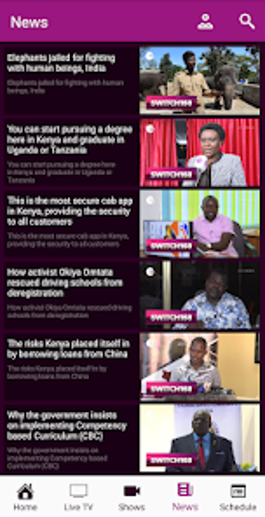 Switch TV Kenya for Android - Download