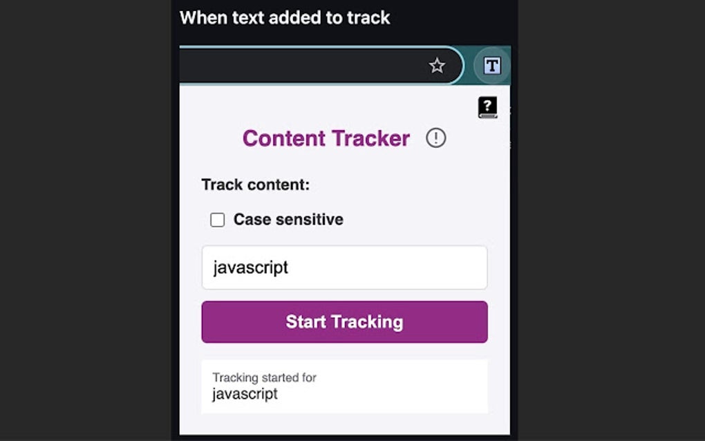 Content Tracker para Google Chrome - Extensión Descargar
