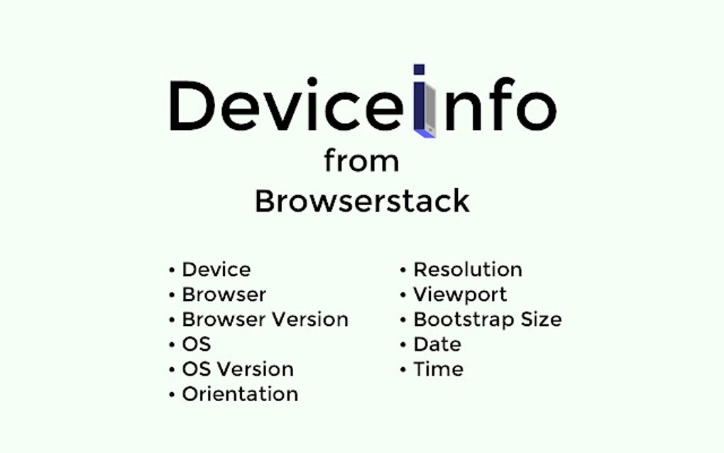 Browserstack Device Info pour Google Chrome - Extension Télécharger Browserstack Device Info pour Google Chrome - Extension Télécharger