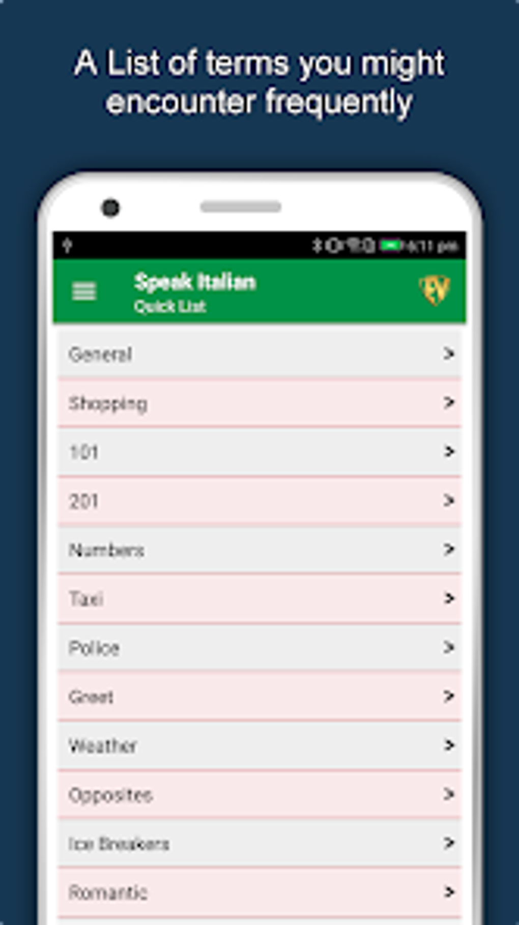 Speak Italian : Learn Italian for Android - Download