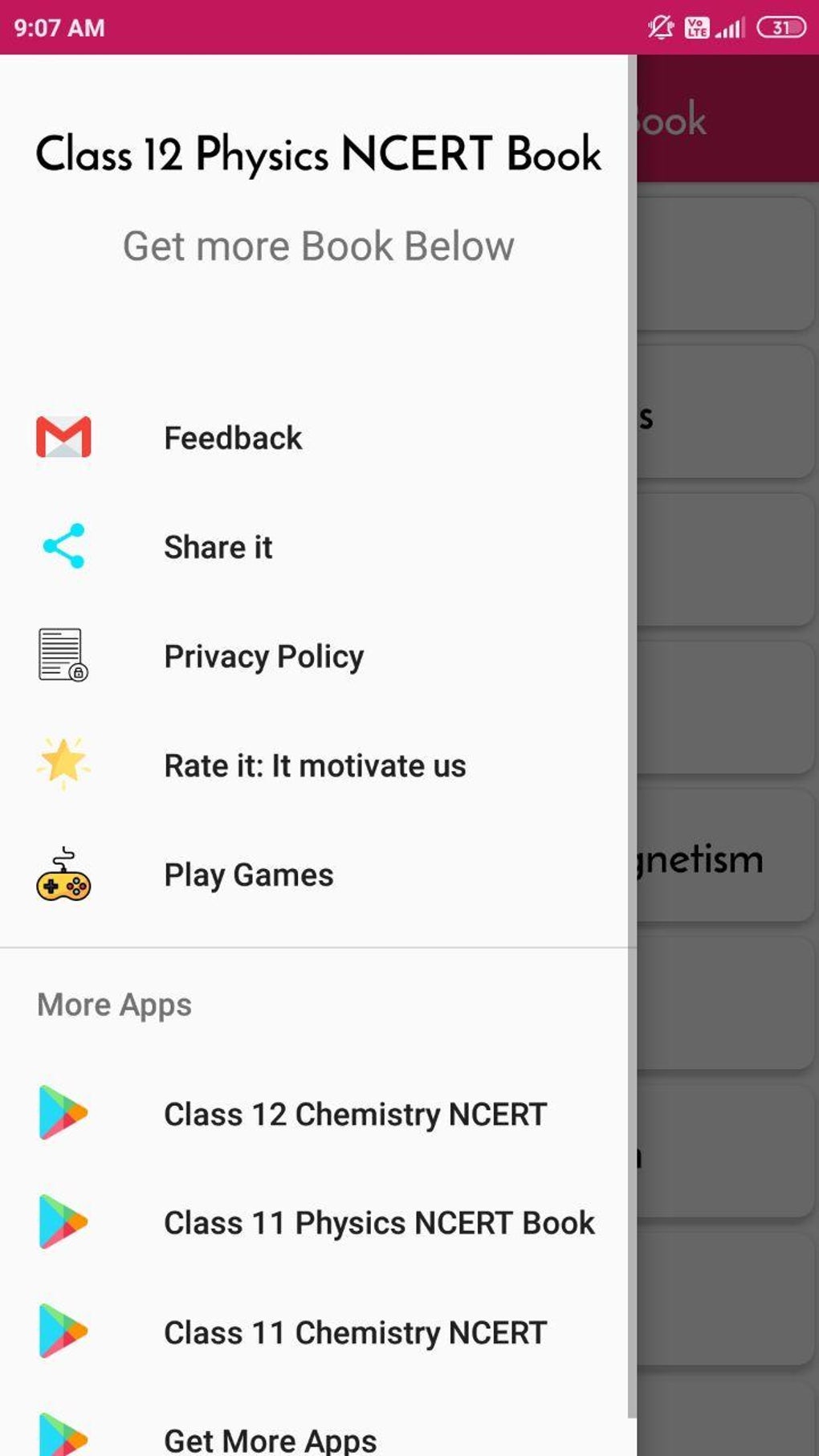 Class 12 Physics NCERT Book pour Android - Télécharger