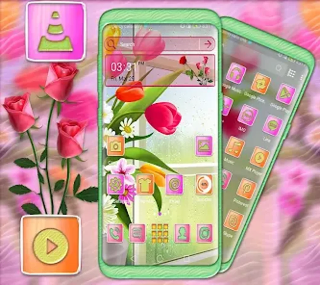 Beautiful Flower LauncherTheme for Android - Download