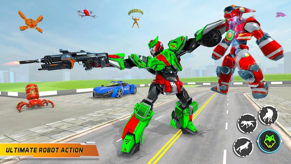 Wolf Robot Transforming Games для Android — Скачать