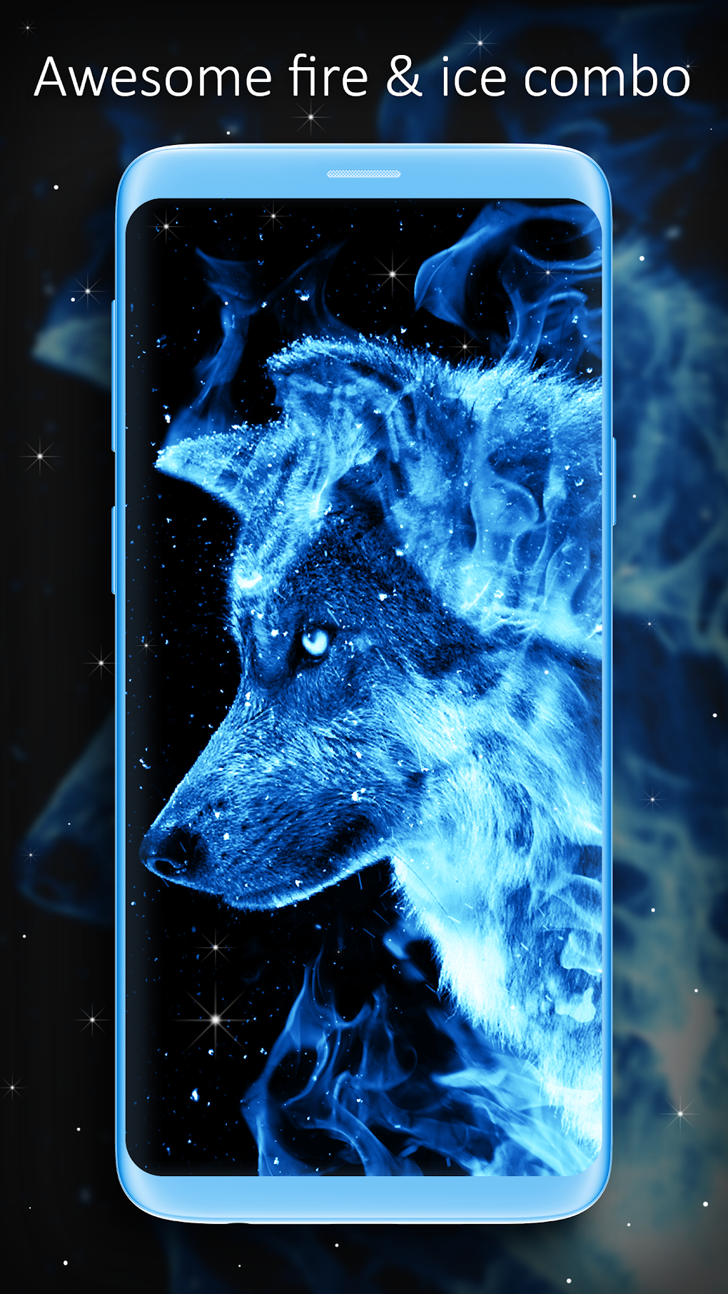 Ice Fire Wolf Wallpaper APK for Android - Download
