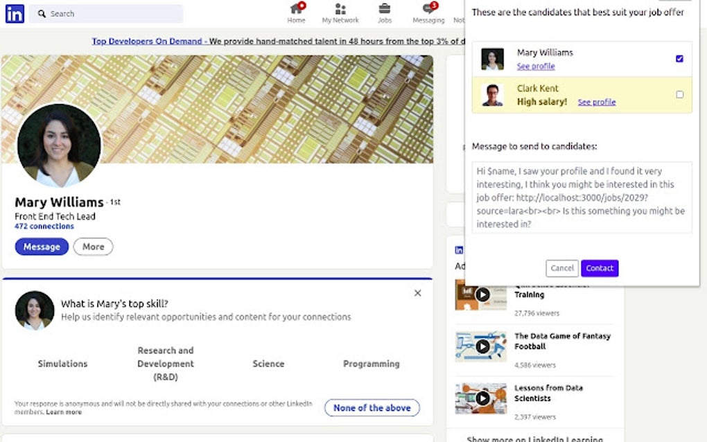 PeakU - match only with the best candidates for Google Chrome ...