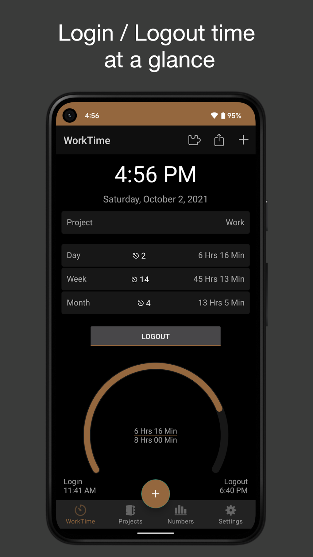 FlexLog - Work Time Tracker für Android - Download