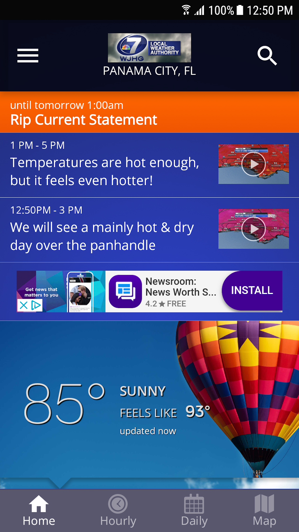 WJHG Weather pour Android - Télécharger