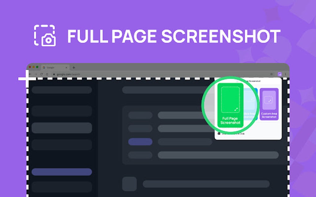 Full Page Screenshot for Google Chrome - Extension Download