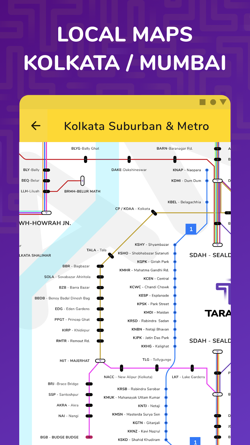 Kolkata Sub local train time APK for Android - Download