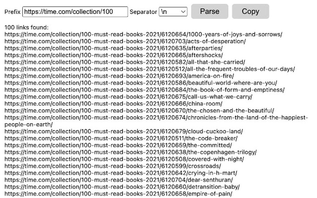 Link Parser para Google Chrome - Extensión Descargar