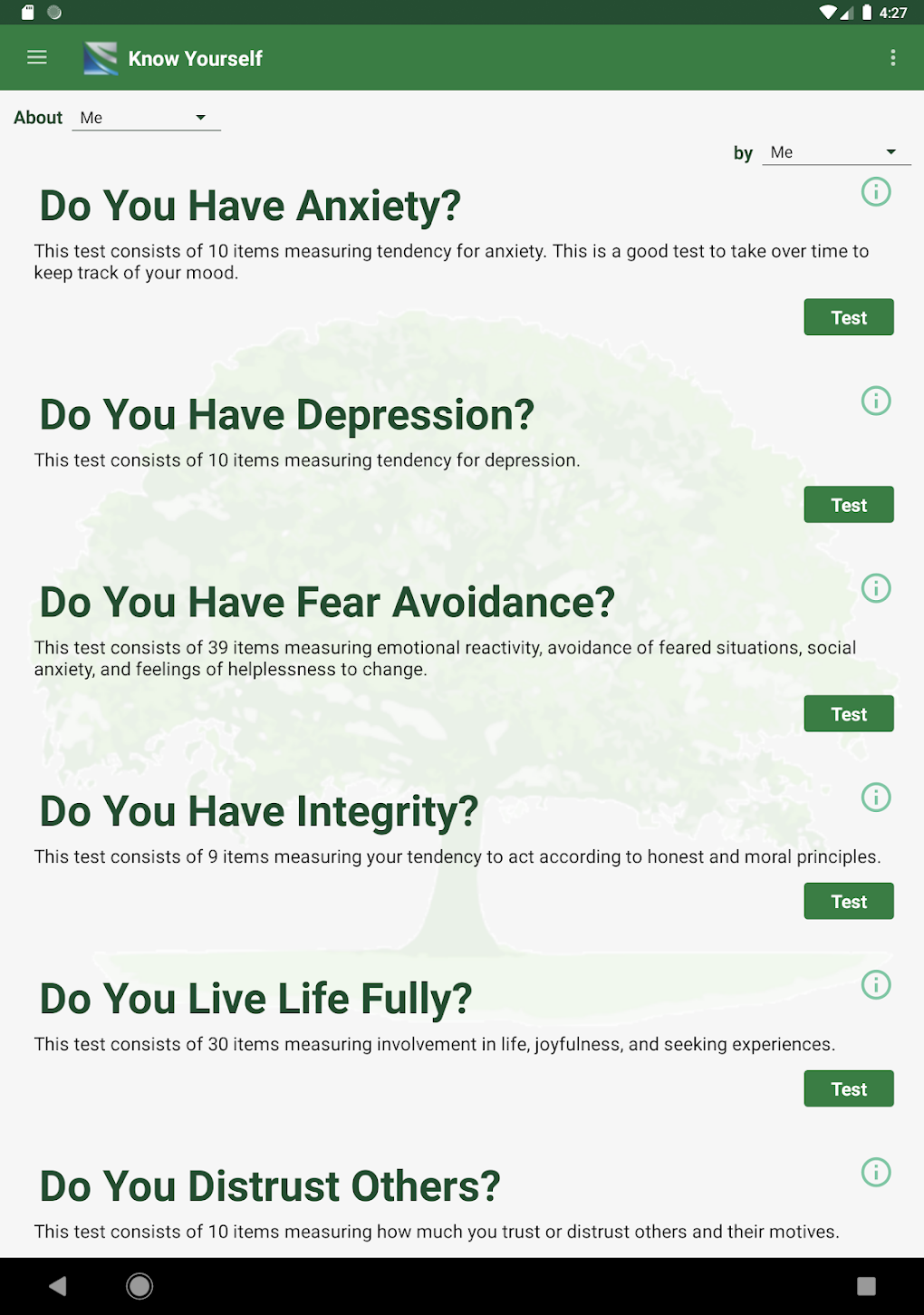Know Yourself Personality Tests APK for Android - Download