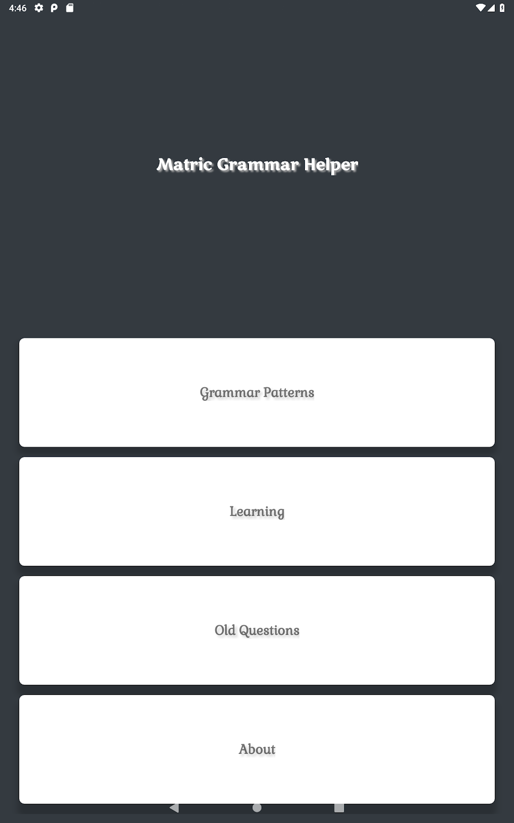 Matric Grammar Helper for Android - Download