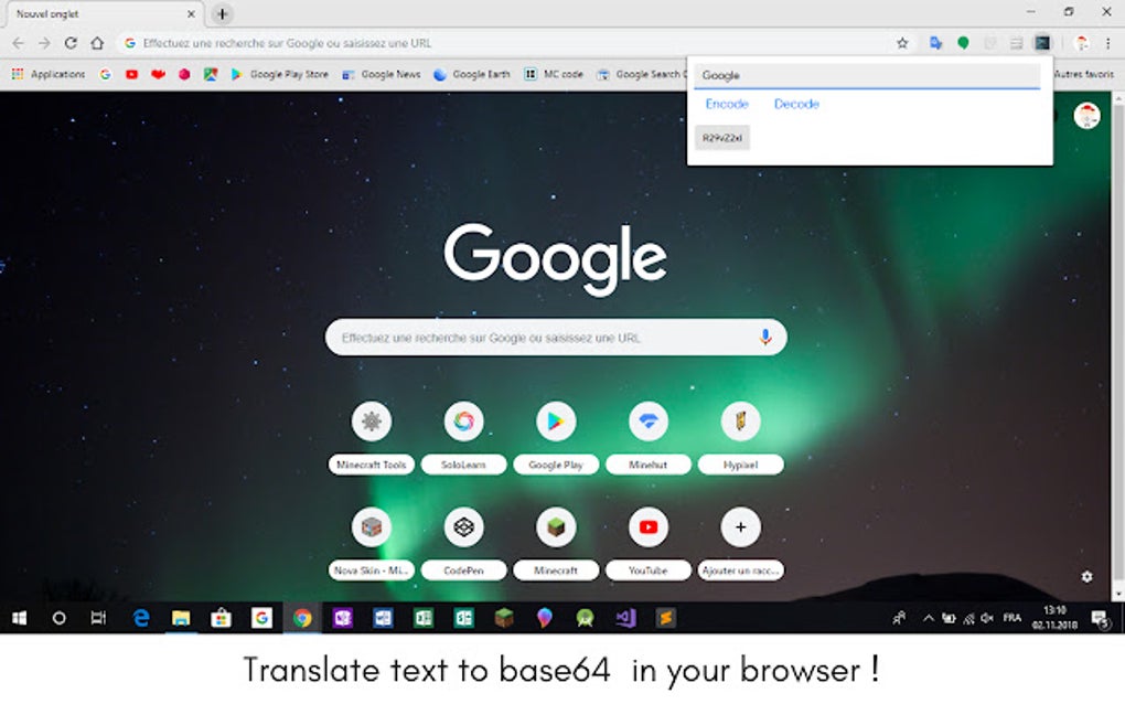 Base64 encoder & decoder for Google Chrome - Extension Download