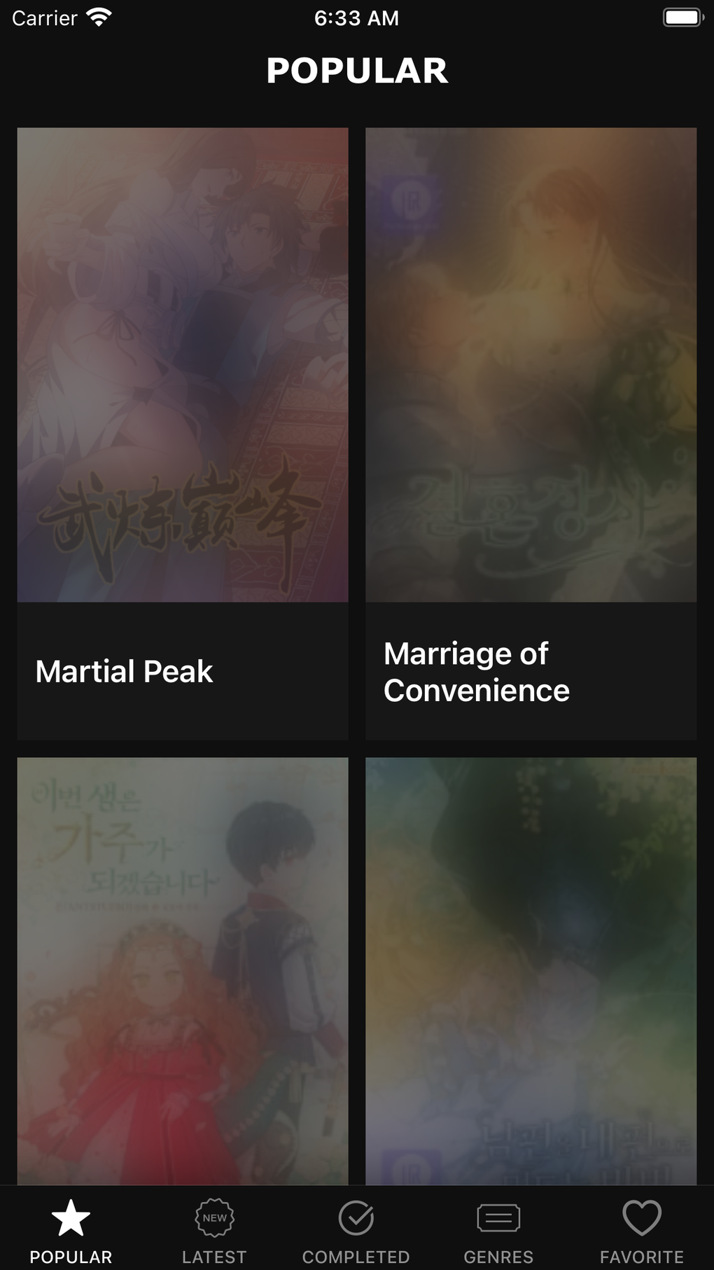 Manga Reader Anime Comics para iPhone - Descargar