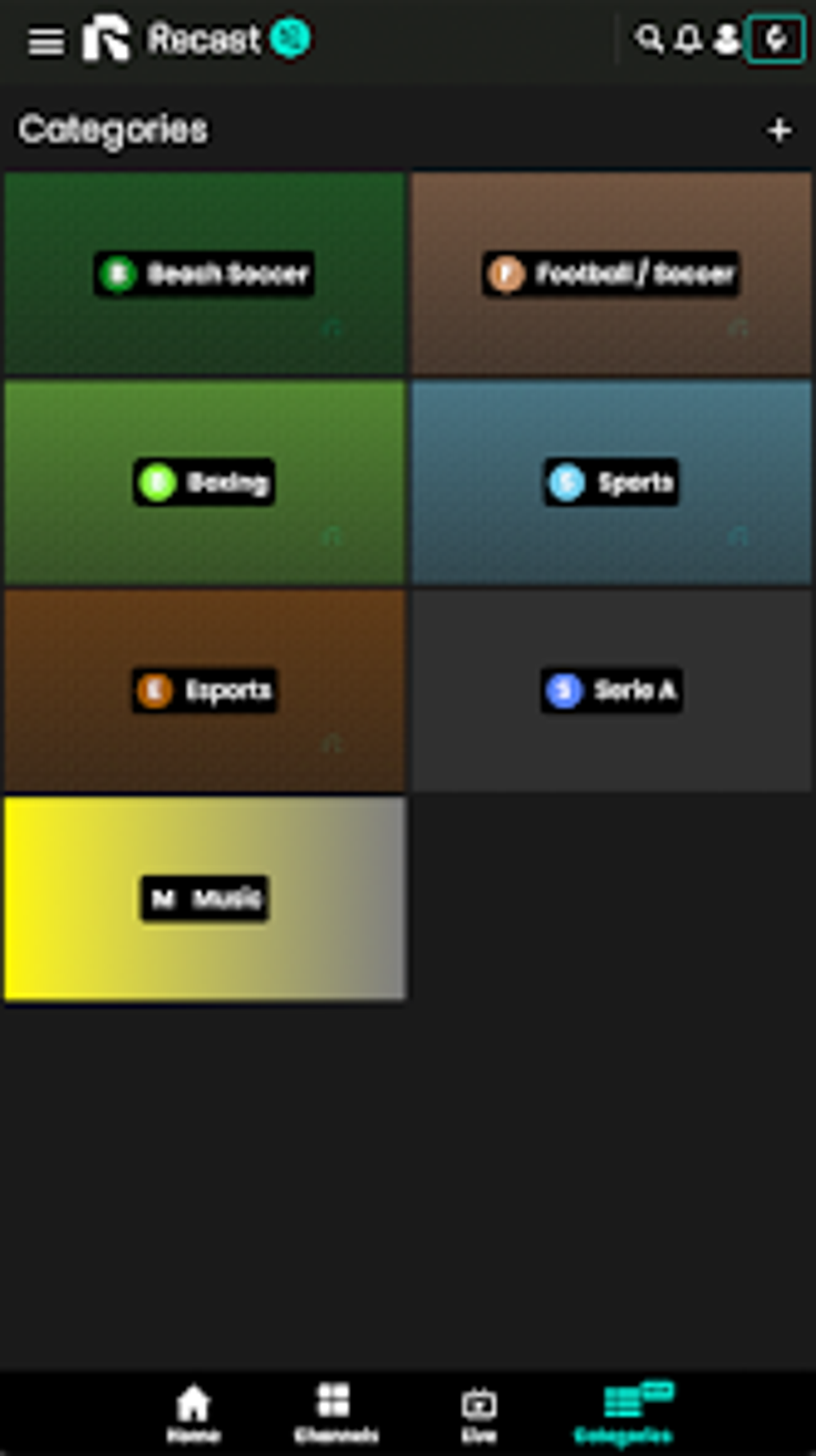 Android için Recast sports entertainment - İndir