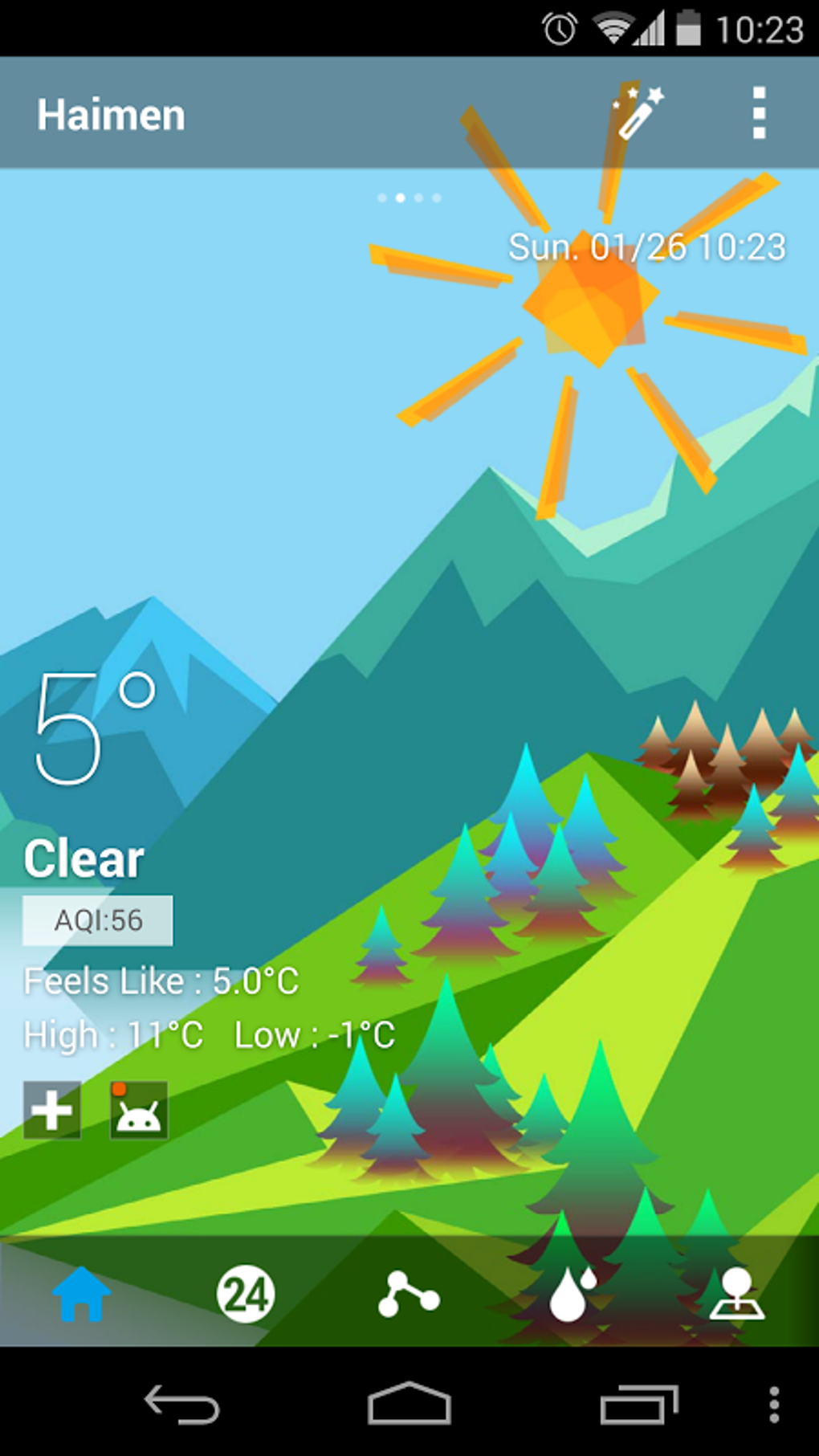 Android 용 Mount Background GO Weather APK - 다운로드