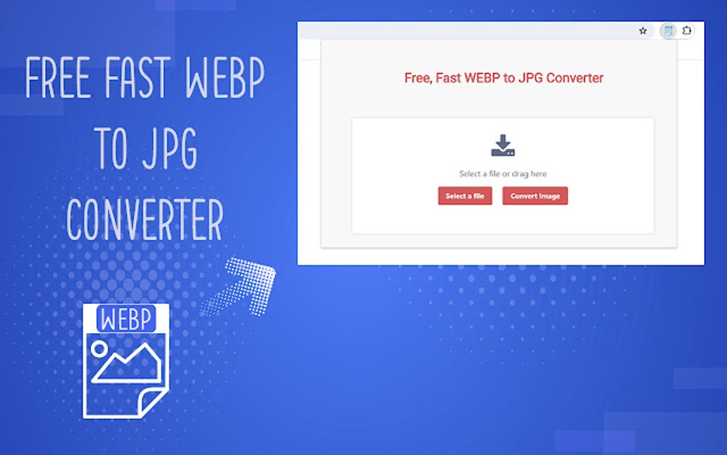 Free, Fast WEBP to JPG Converter para Google Chrome - Extensión Descargar