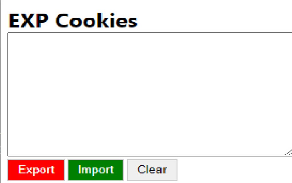 EXP Cookies Tool para Google Chrome - Extensión Descargar
