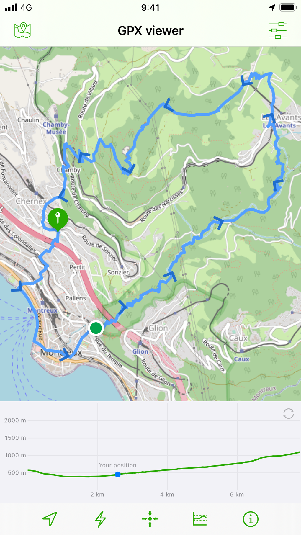 iPhone 용 GPX viewer - 다운로드