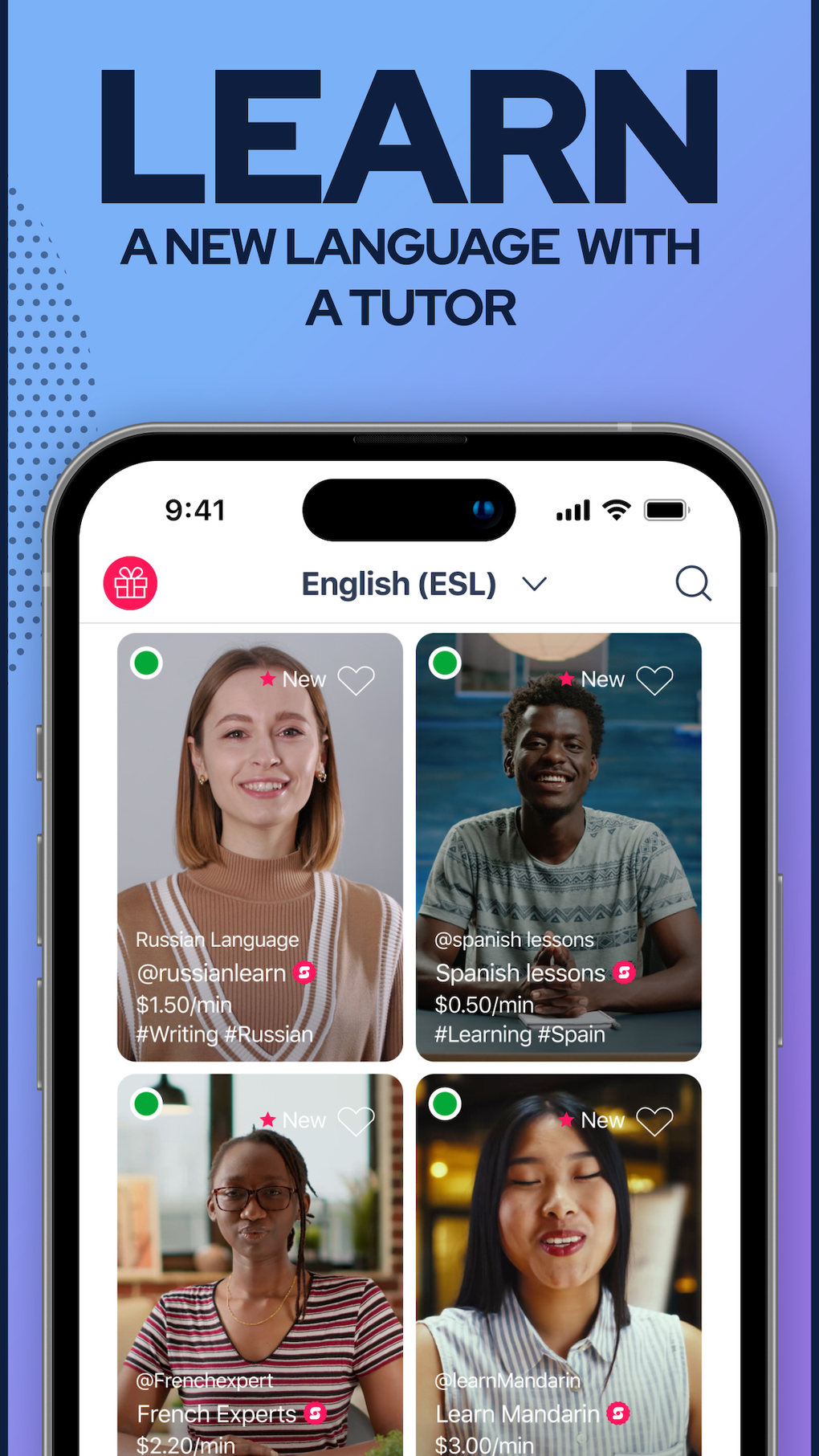LanguageLIVE - Live Lessons para iPhone - Descargar