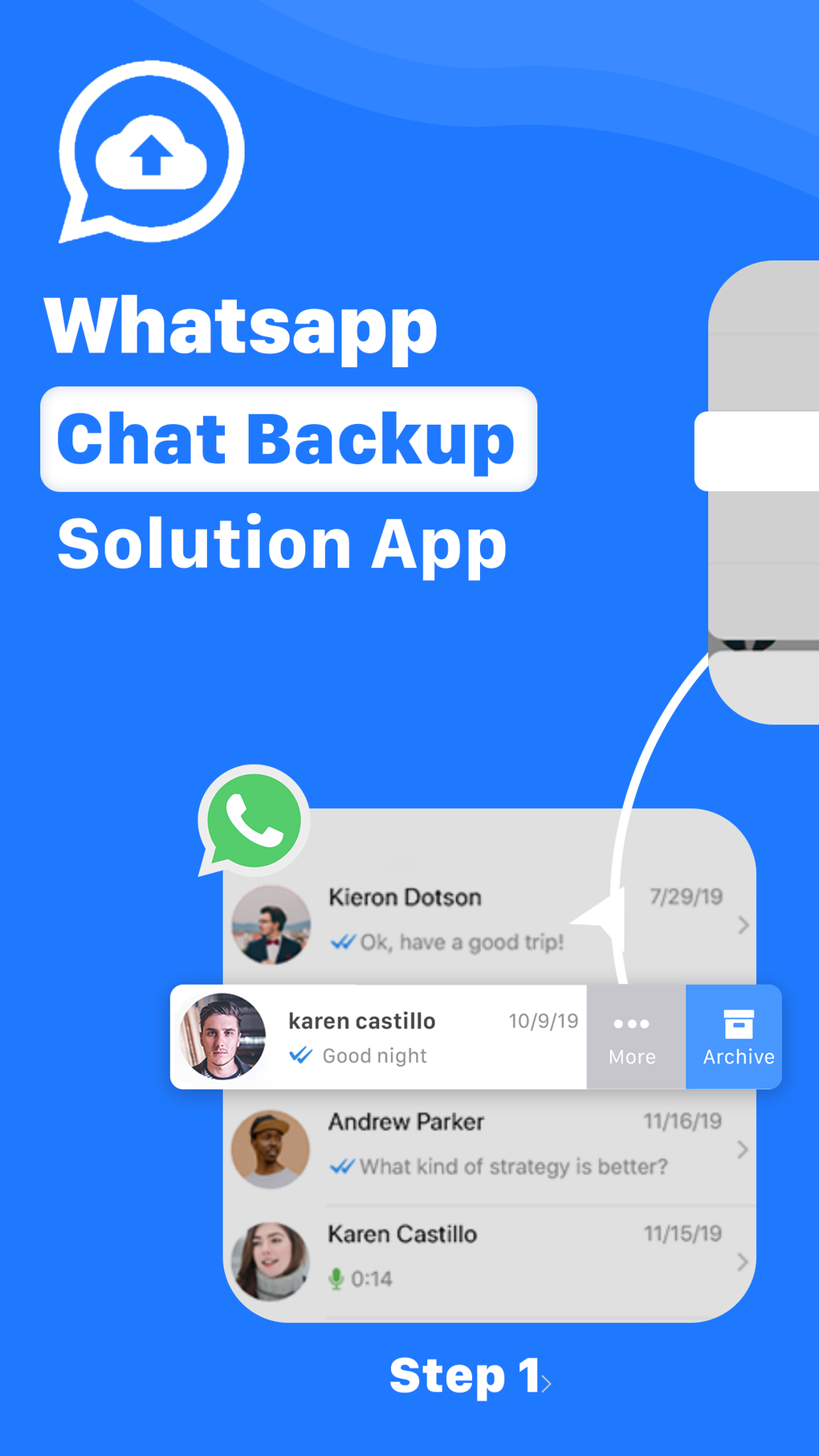 IPhone I in WA Message Backup Viewer ndir