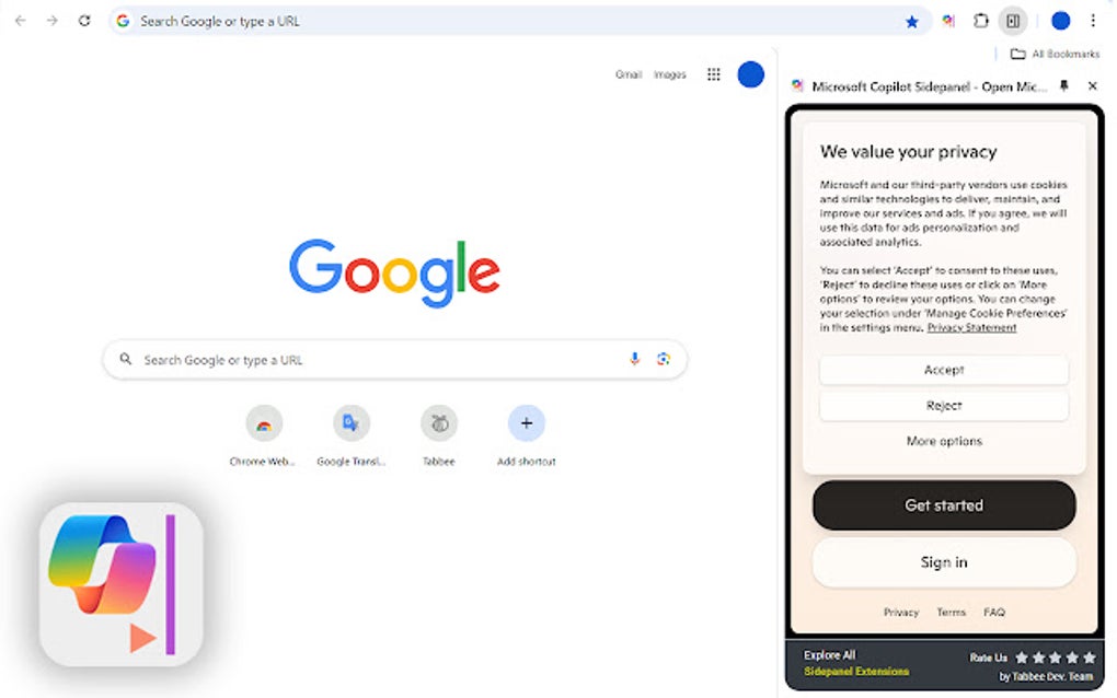Microsoft Copilot Sidepanel - Tabbee for Google Chrome - Extension Download Microsoft Copilot Sidepanel - Tabbee for Google Chrome - Extension Download