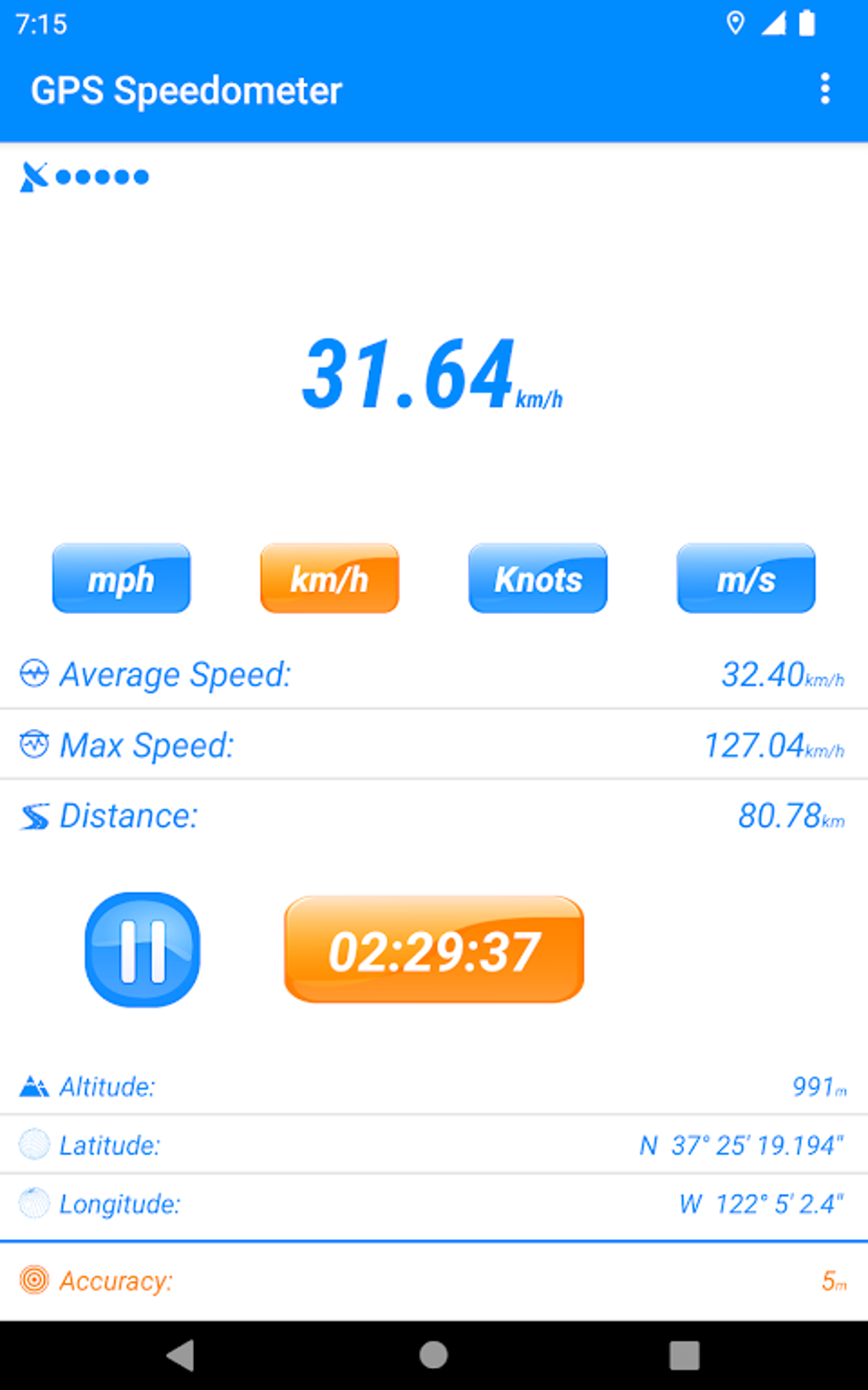 Speedometer - GPS (Car/Bike/Airplane and More) para Android - Descargar