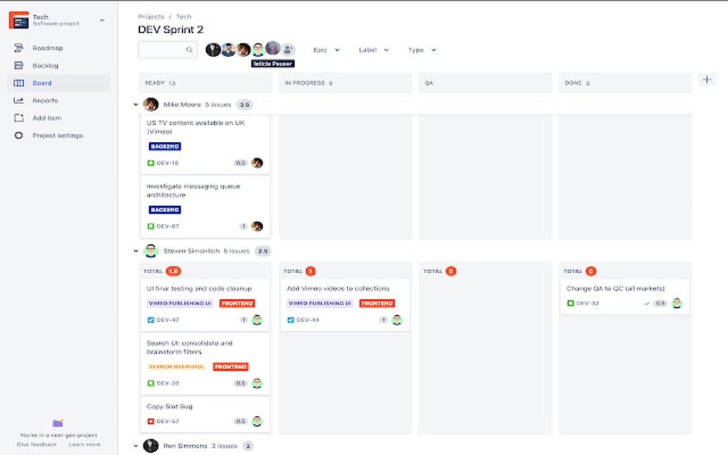 Better Jira Sprint Board สำหรับ Google Chrome - ส่วนขยาย ดาวน์โหลด