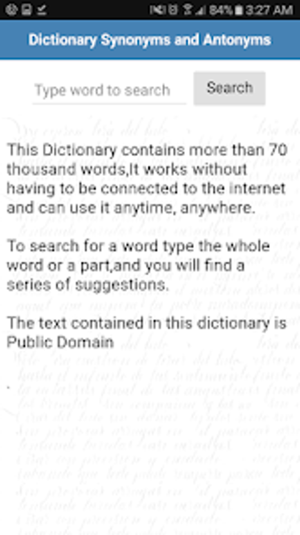 Dictionary Synonyms Antonyms for Android - Download