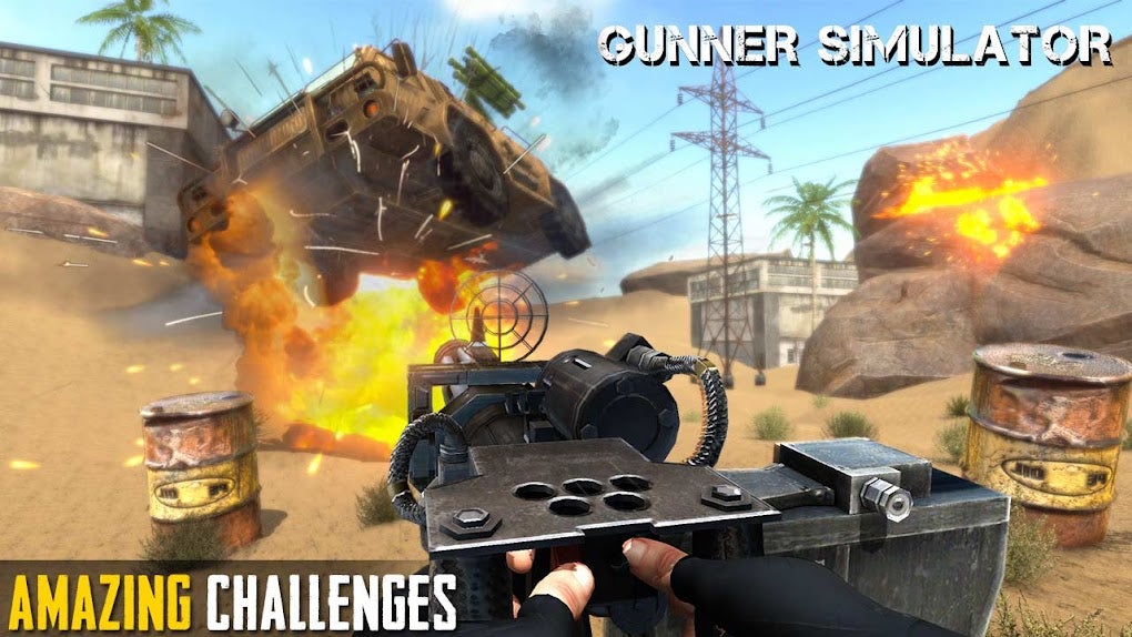 Gunner simulator 2021-Offline Shooting- Gun Games pour Android ...